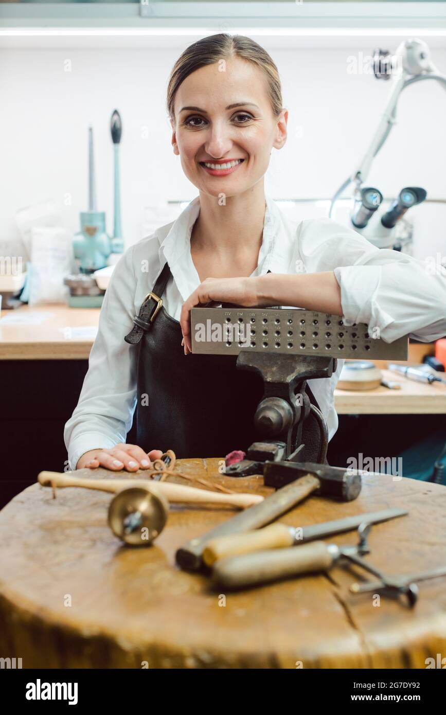 Professional jewelry designer making hi-res stock photography and ...