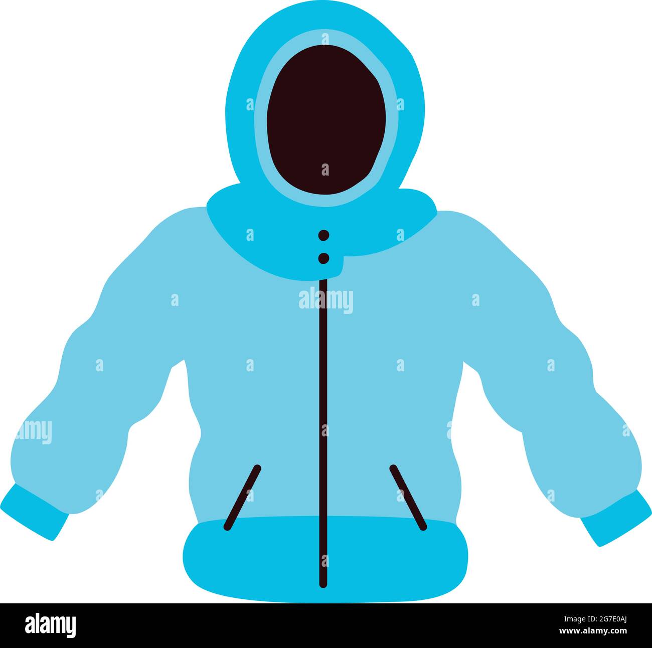winter jacket blue color wear Stock Vector Image & Art - Alamy