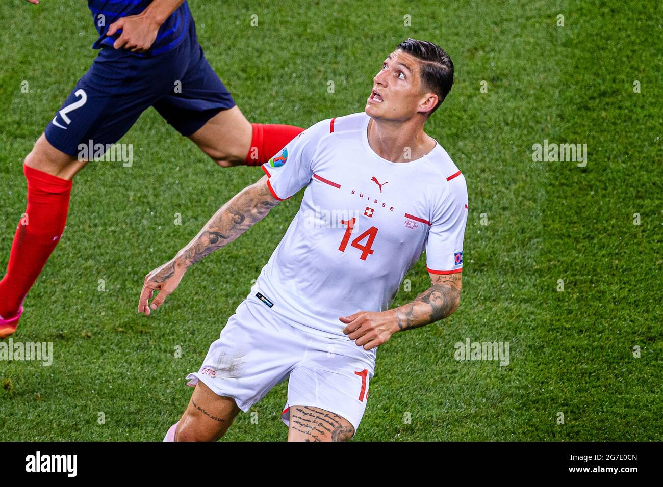 Bucharest, Romania - 28, June: Steven Zuber of Switzerland in action ...
