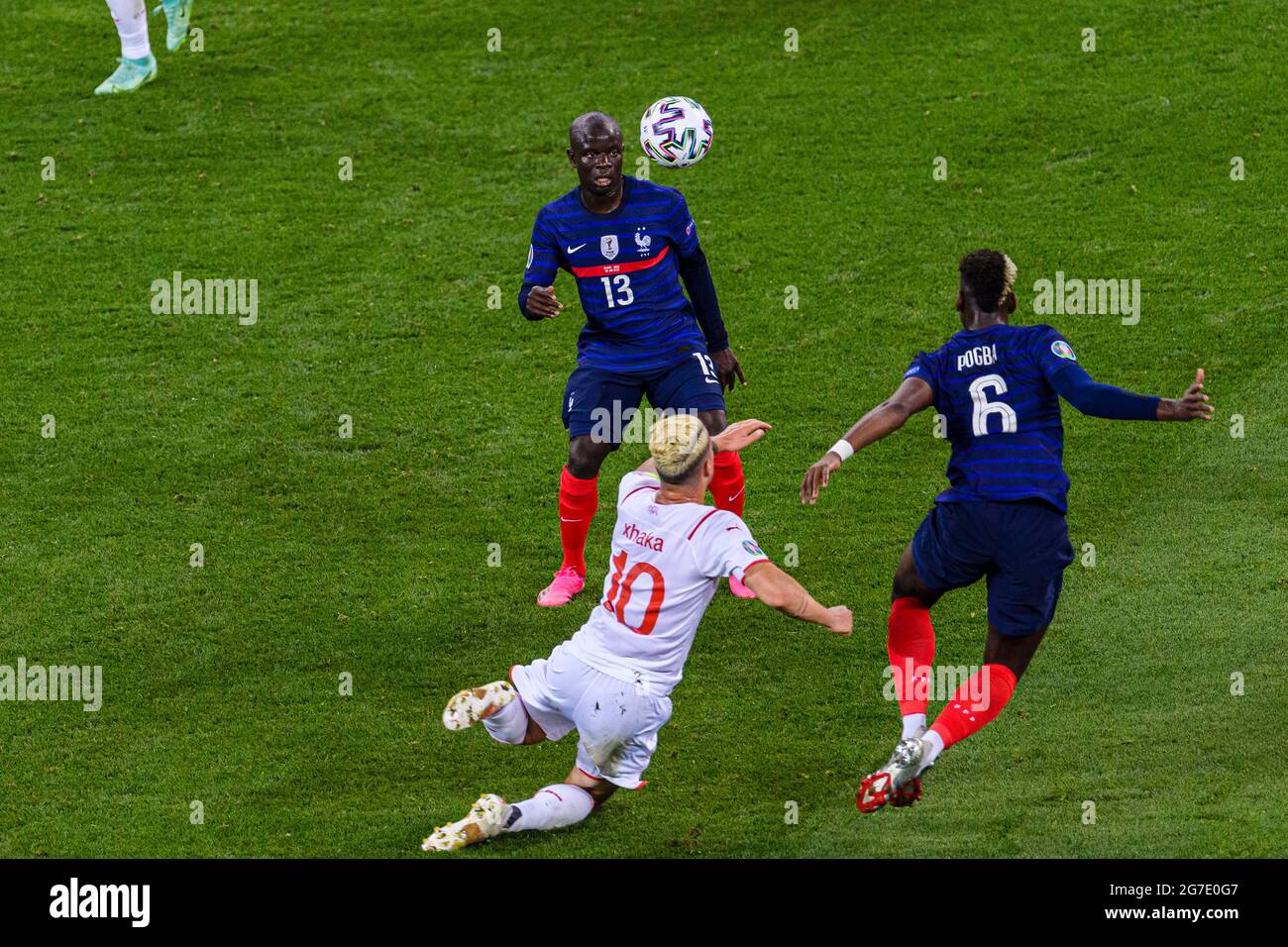Bucharest, Romania - 28, June: N'golo Kant of France (L) in action ...