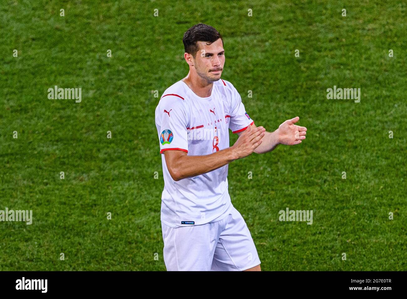 Bucharest, Romania - 28, June: Remo Freuler of Switzerland walks in the ...