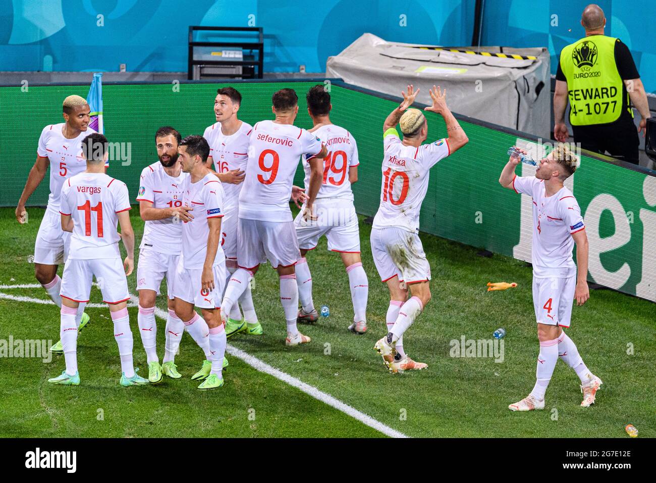 Bucharest, Romania - 28, June: Mario Gavranovic of Switzerland (C ...