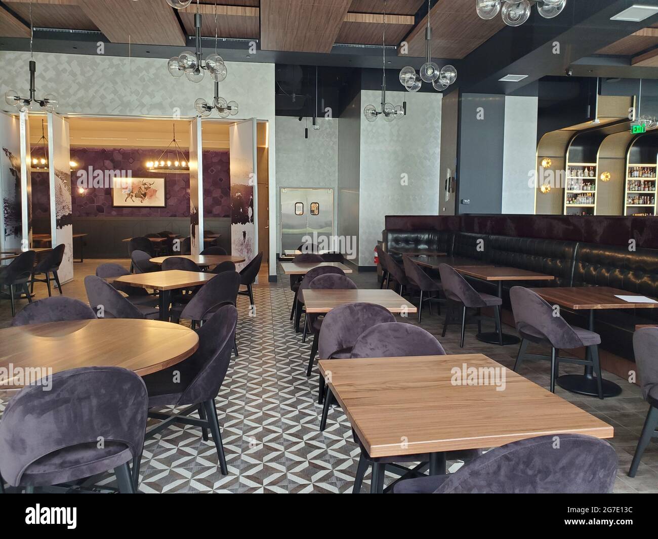 Interior of LB Steak restaurant in San Ramon, California, May 23, 2021 ...