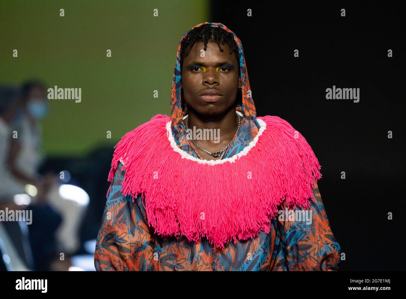 Roma - Models catwalk in Cinecittà Studios for AltaRoma 2021 Stock ...