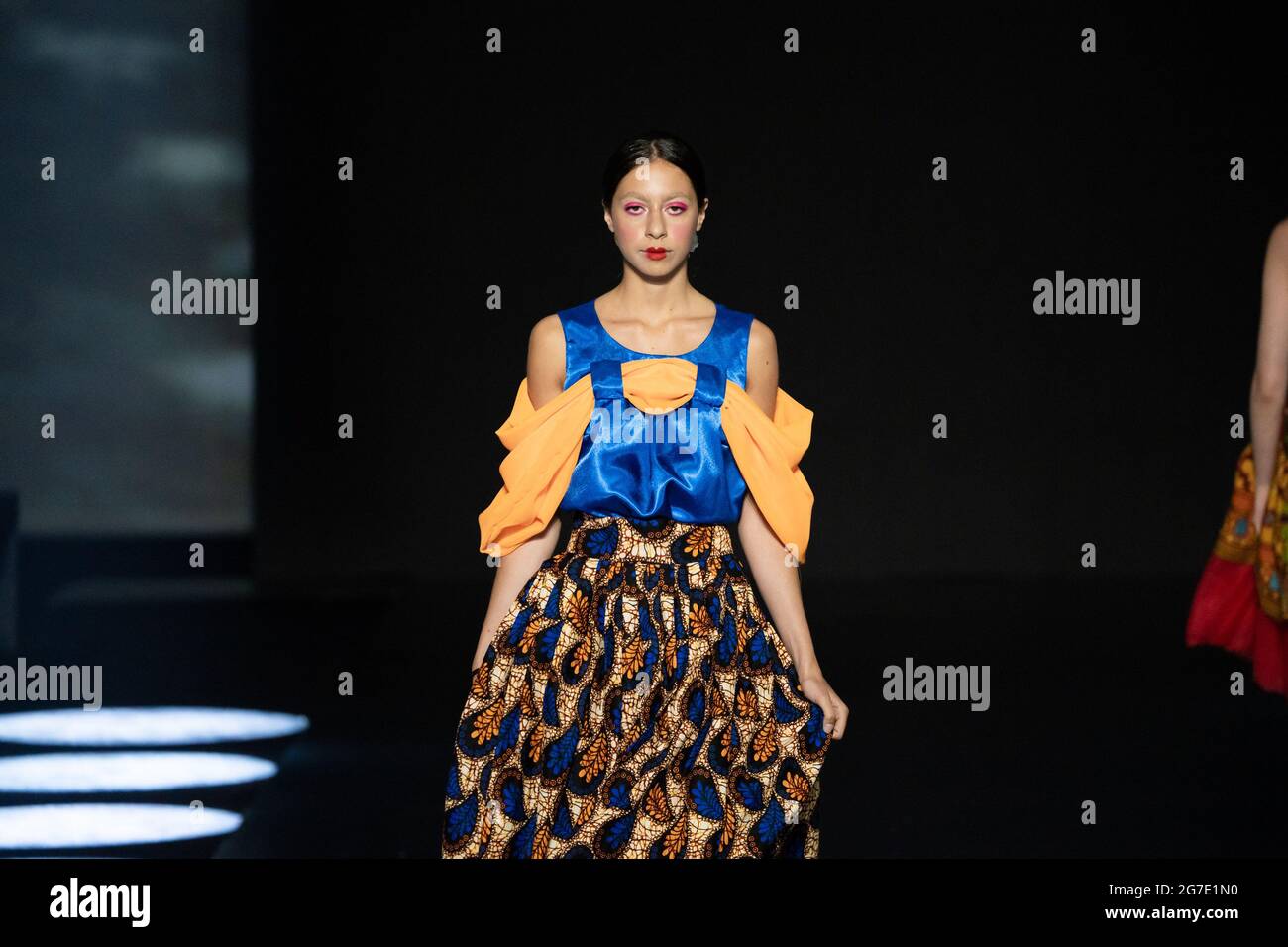 Roma - Models catwalk in Cinecittà Studios for AltaRoma 2021 Stock ...