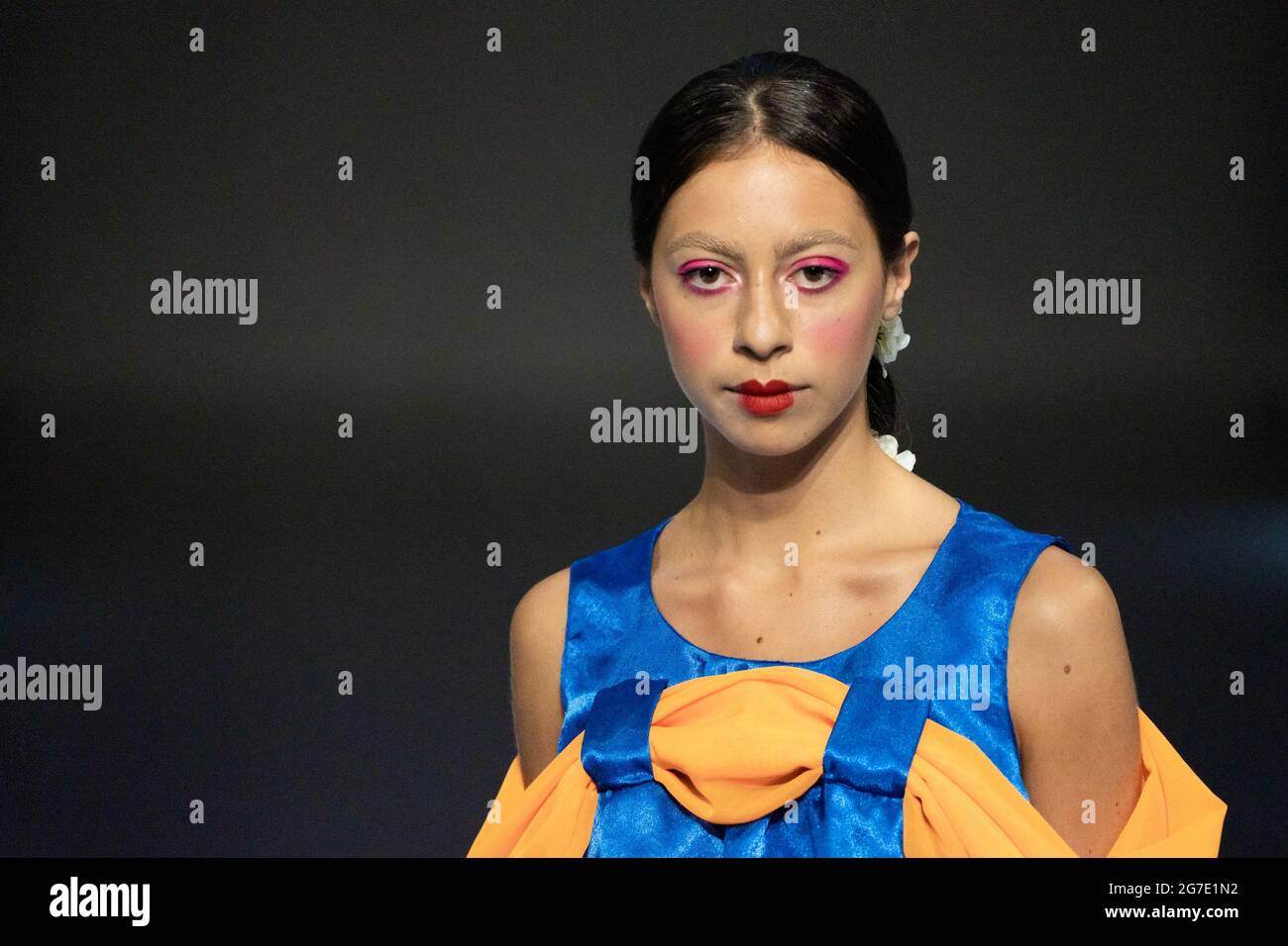Roma - Models catwalk in Cinecittà Studios for AltaRoma 2021 Stock ...