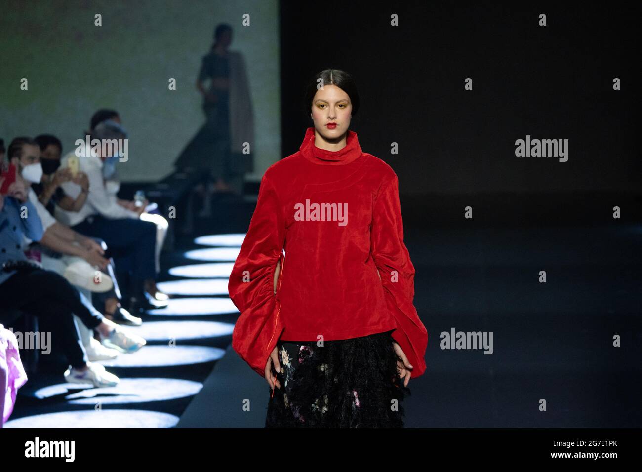 Roma - Models catwalk in Cinecittà Studios for AltaRoma 2021 Stock ...