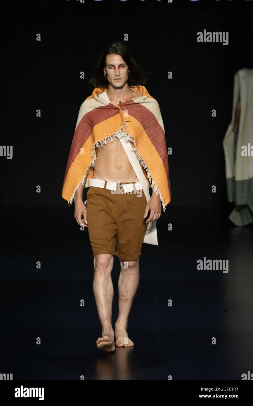 Roma - Models catwalk in Cinecittà Studios for AltaRoma 2021 Stock ...