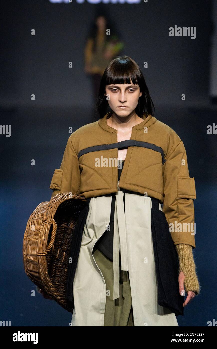 Roma - Models catwalk in Cinecittà Studios for AltaRoma 2021 Stock ...