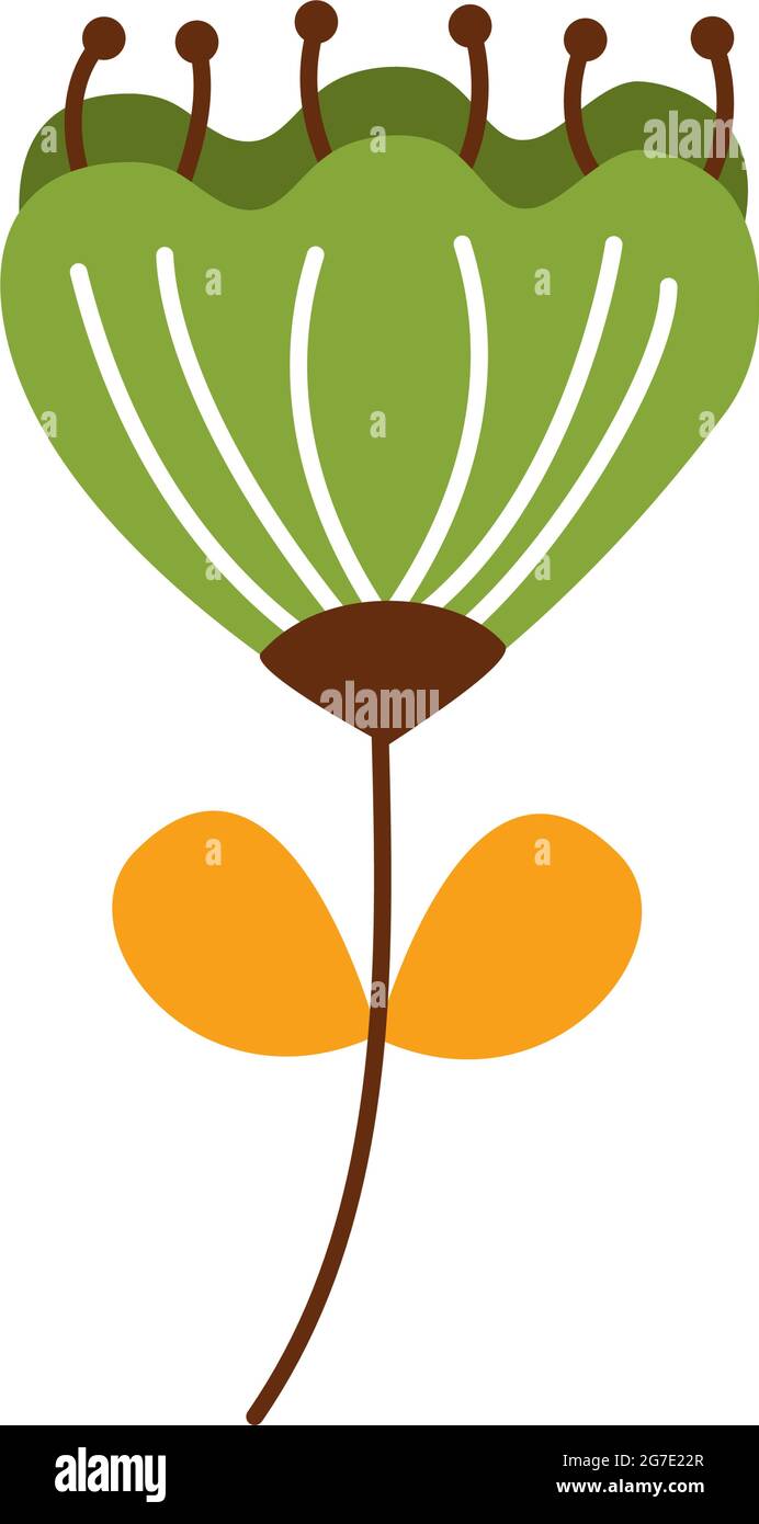 flower autumn season nature icon Stock Vector Image & Art - Alamy