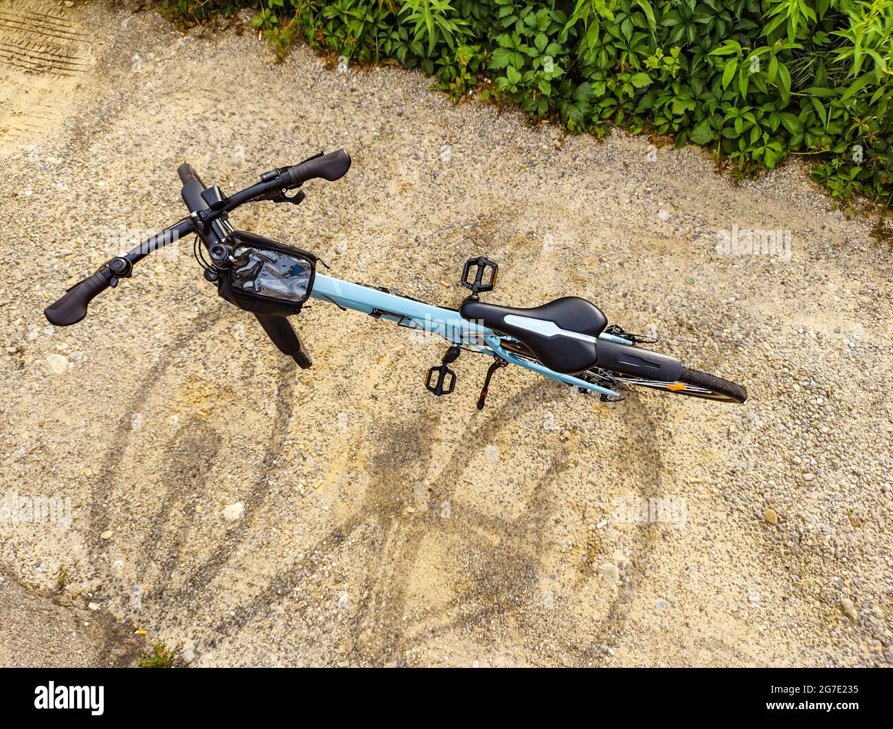 Top view of a bicycle Stock Photo - Alamy