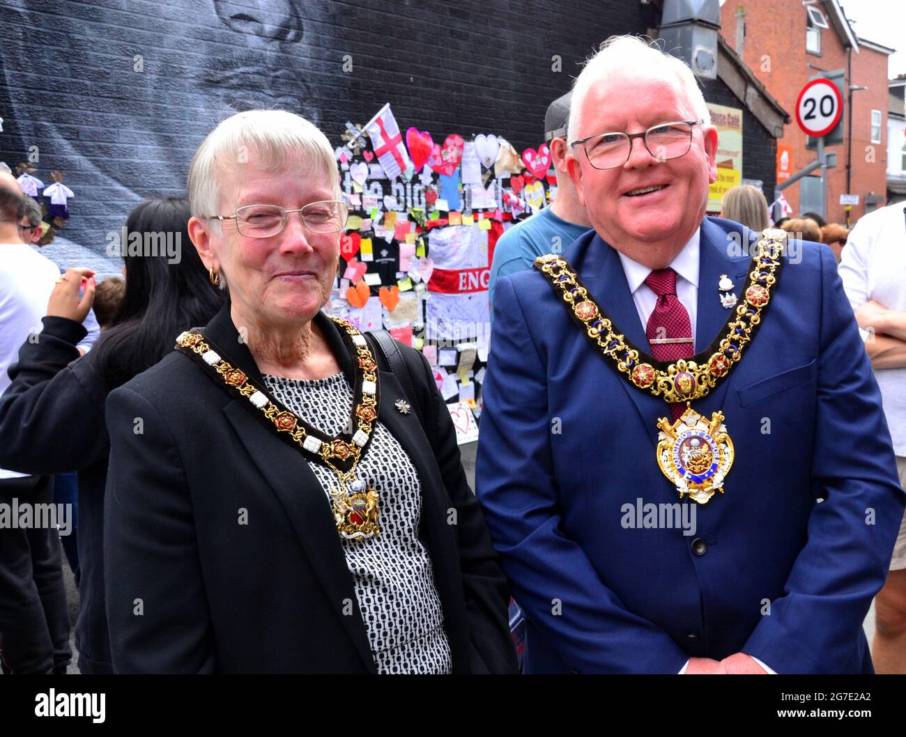The Lord Mayor of the City of Manchester, Councillor Tommy Judge, with ...