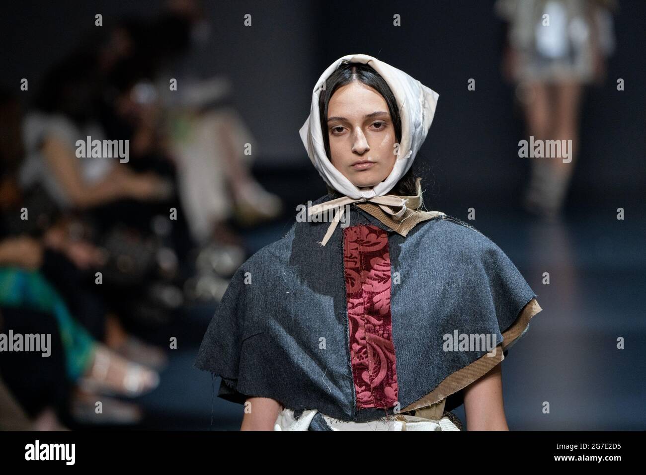 Roma - Models catwalk in Cinecittà Studios for AltaRoma 2021 Stock ...