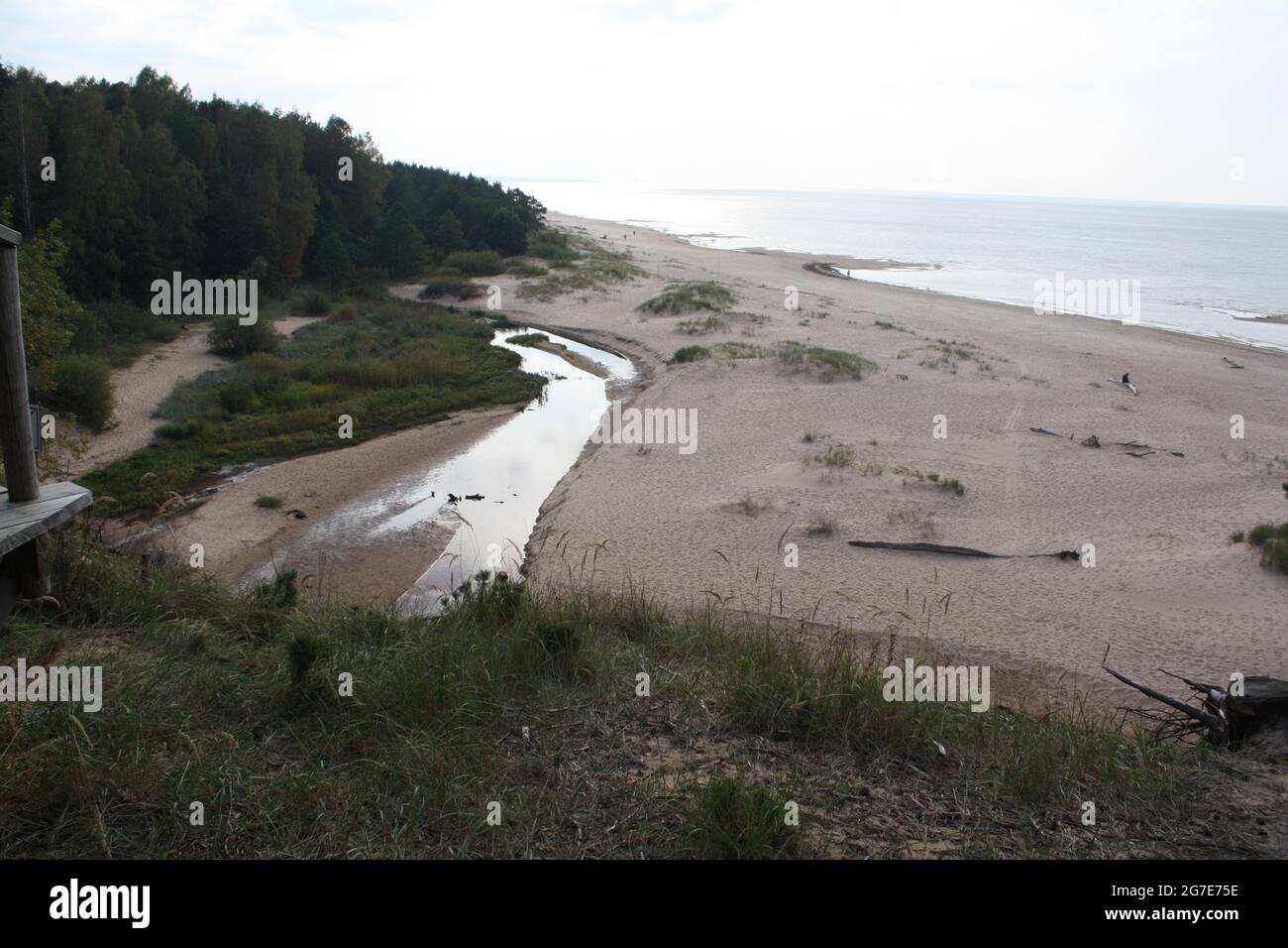 Seascape in Latvia. White Dune in sunrise light, Saulkrasti Stock Photo ...
