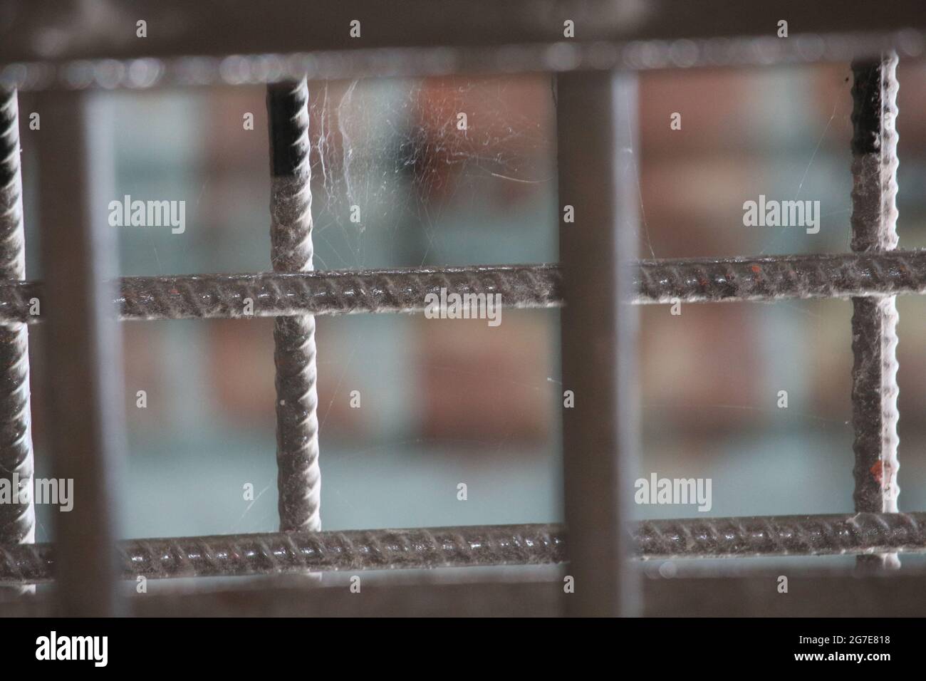 A portrait picture of an iron rod for construction work Stock Photo - Alamy