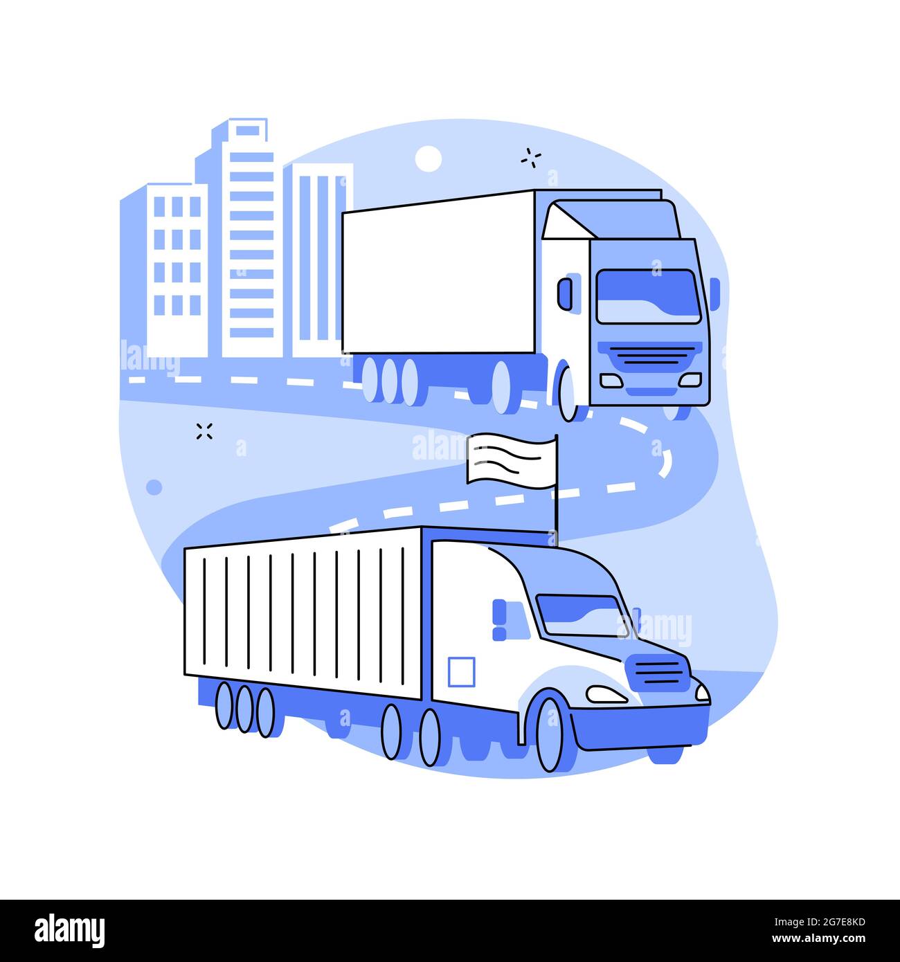 National transport abstract concept vector illustration Stock Vector ...