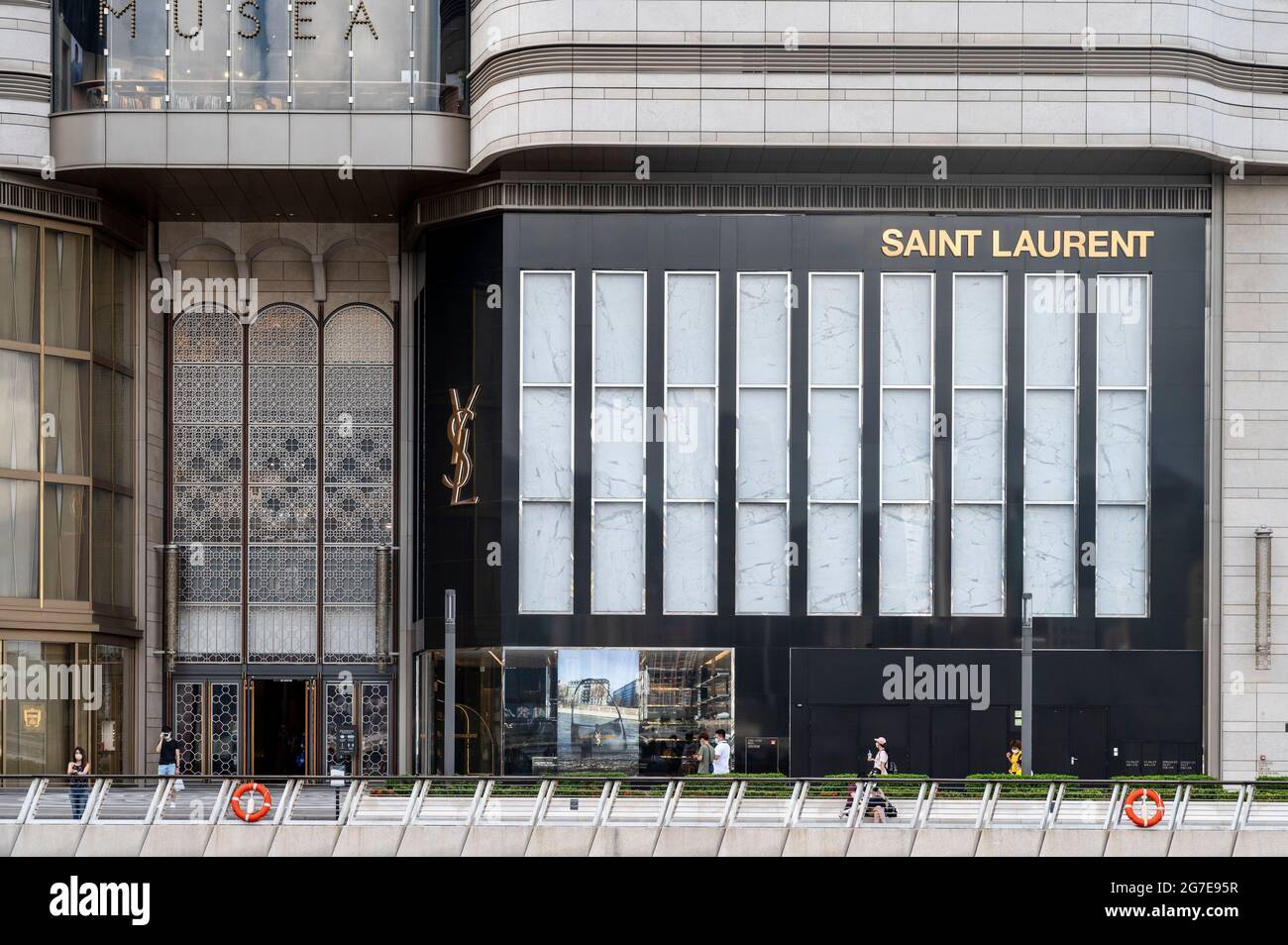 French luxury fashion brand Yves Saint Laurent (YSL) store seen in Hong ...
