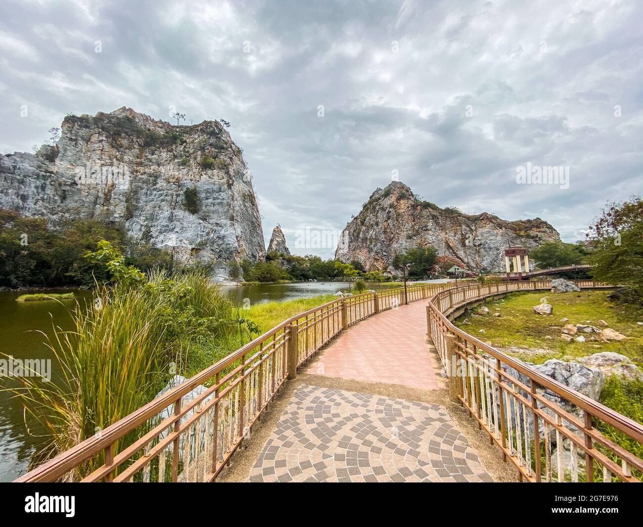 Khao Ngu Stone Park in Ratchaburi, Thailand Stock Photo - Alamy