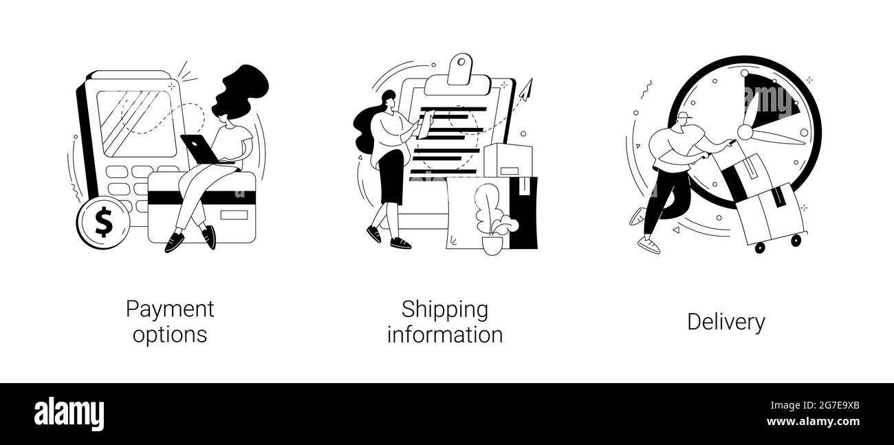 E Commerce Website Order Processing Abstract Concept Vector Illustrations Stock Vector Image