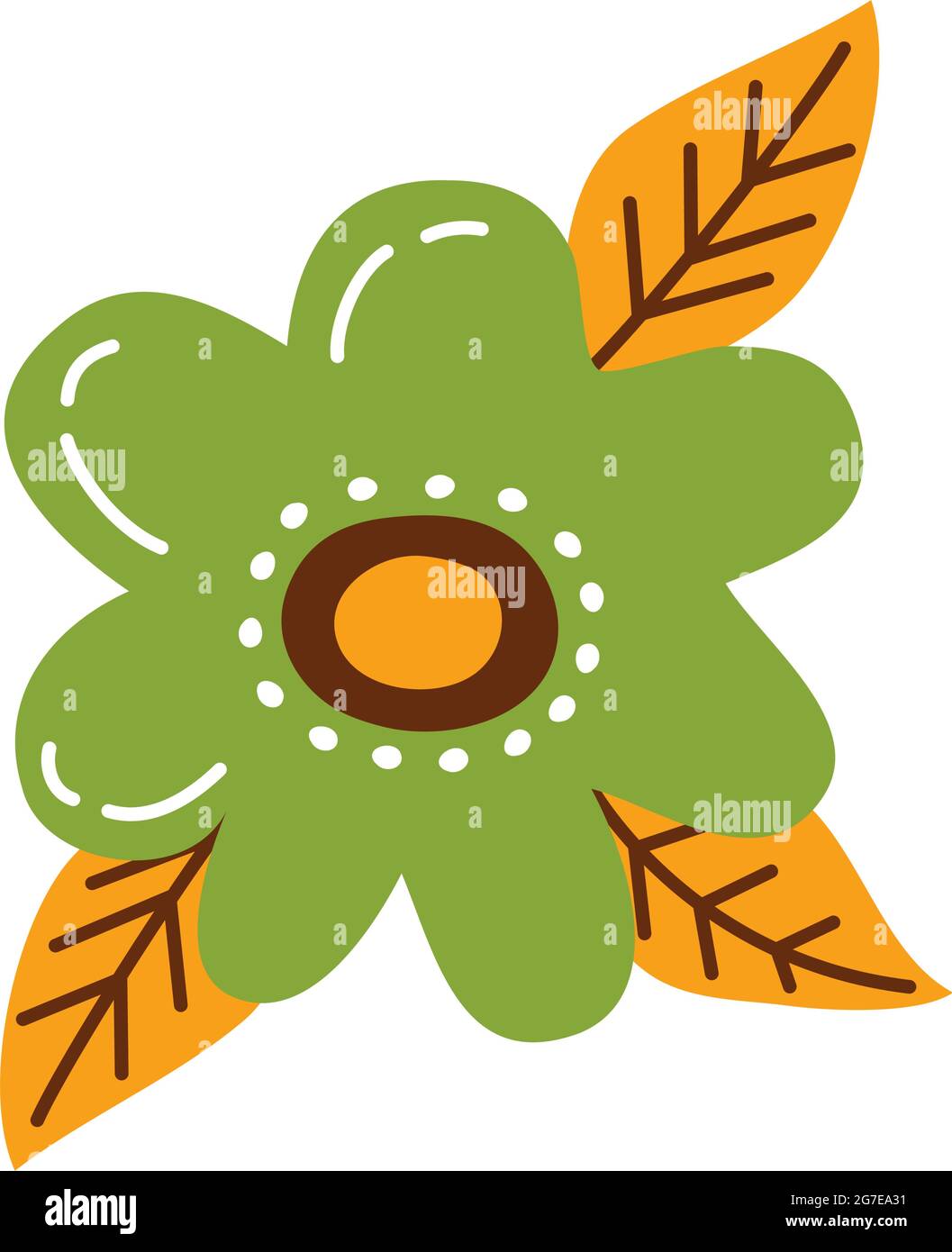 autumn season flower nature icon Stock Vector Image & Art - Alamy