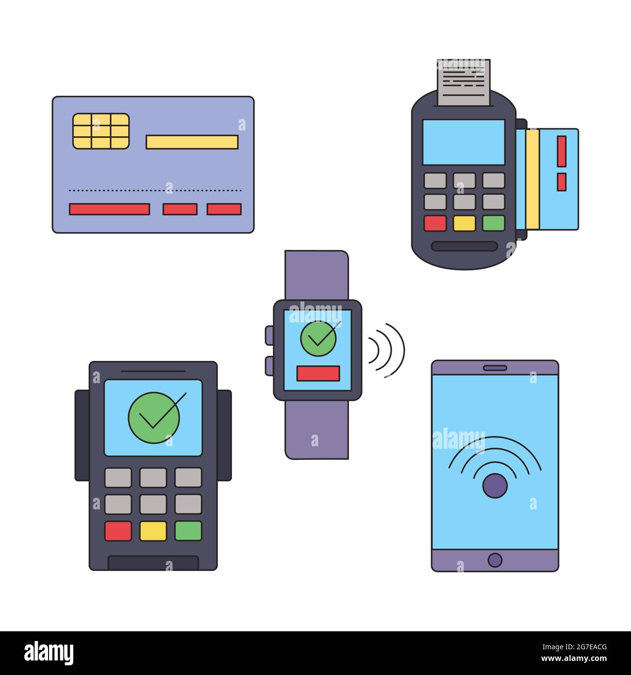 Contacless Stock Vector Images - Alamy