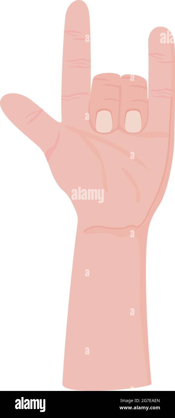 I love you gesture hand Stock Vector Images - Alamy