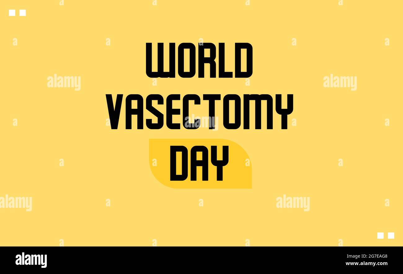 World Vasectomy Day vector template Stock Vector Image & Art - Alamy