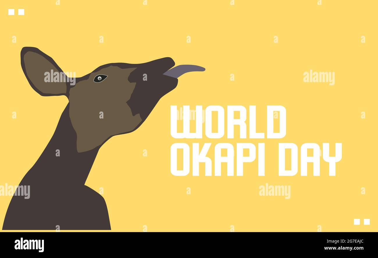 World Okapi Day vector template Stock Vector Image & Art - Alamy