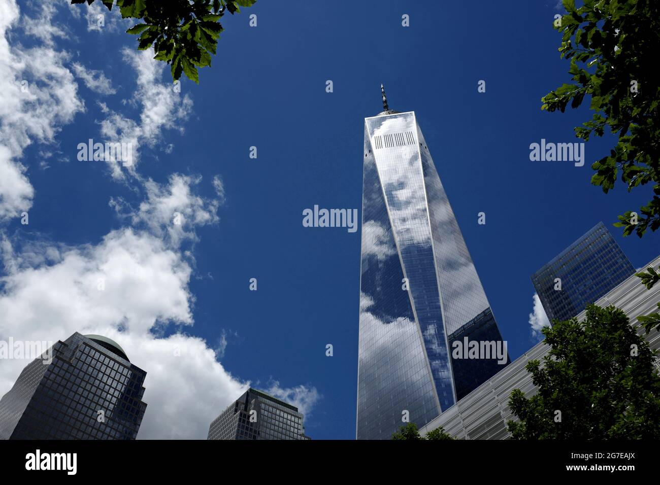 Freedom Tower at the 9/11 Memorial , in lower Manhattan, New York City ...