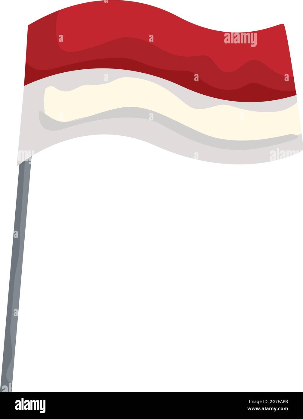 indonesia flag waving in pole Stock Vector Image & Art - Alamy