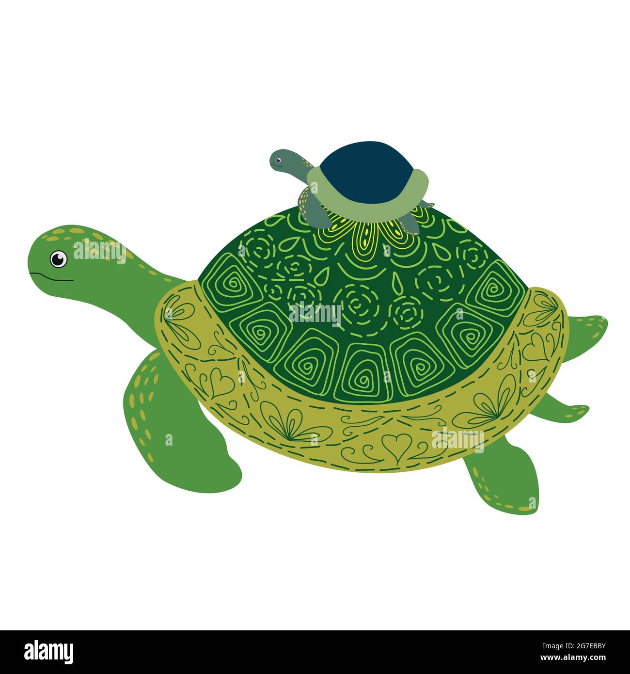 Leatherback sea turtle fish Stock Vector Images - Alamy