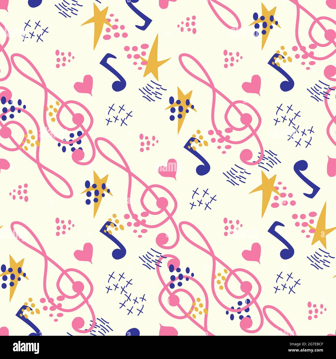 Classic musical patterns, with sheet music and treble clef, great ...