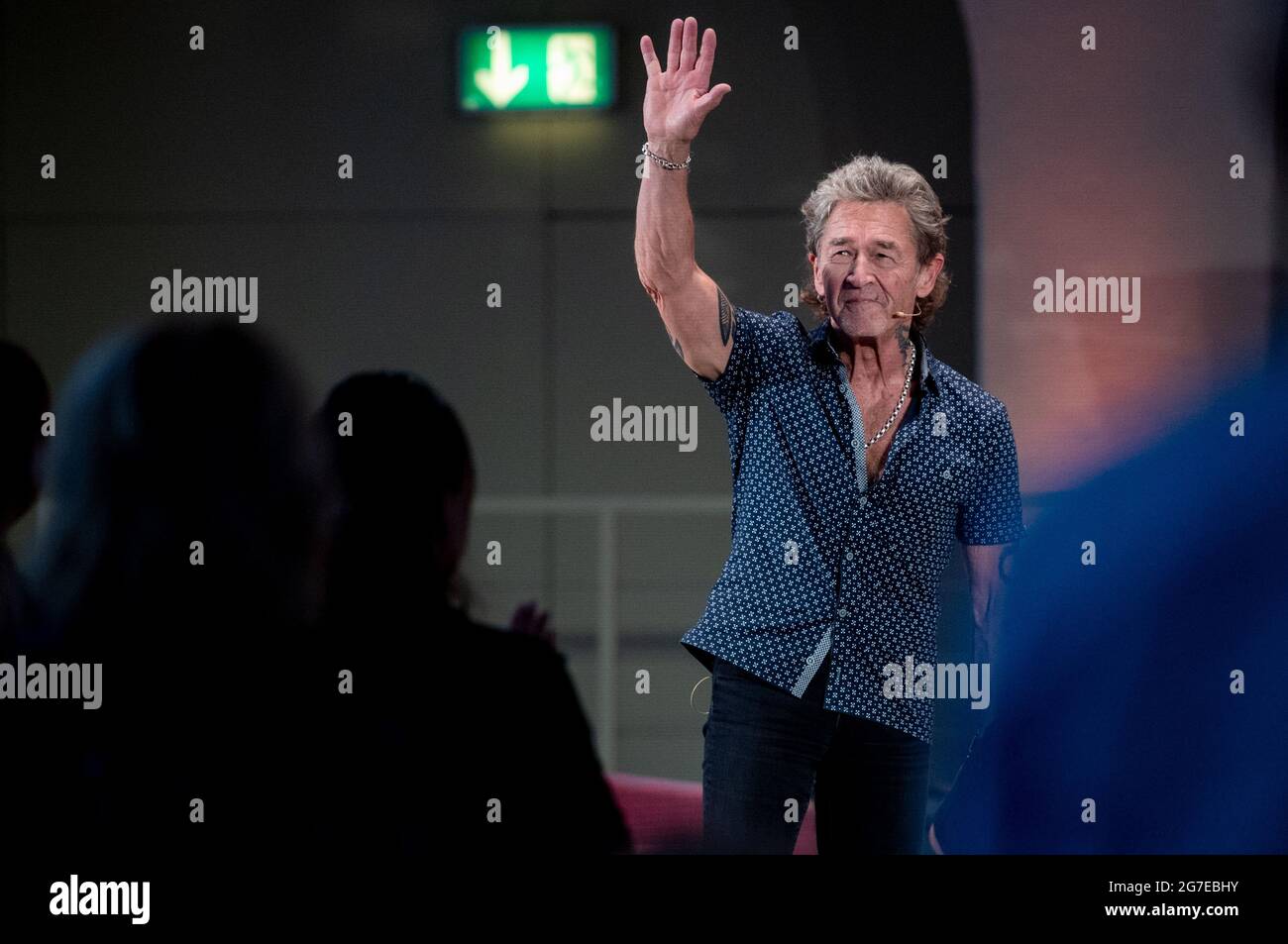 13 July 2021, Saxony-Anhalt, Halle (Saale): The German singer Peter ...