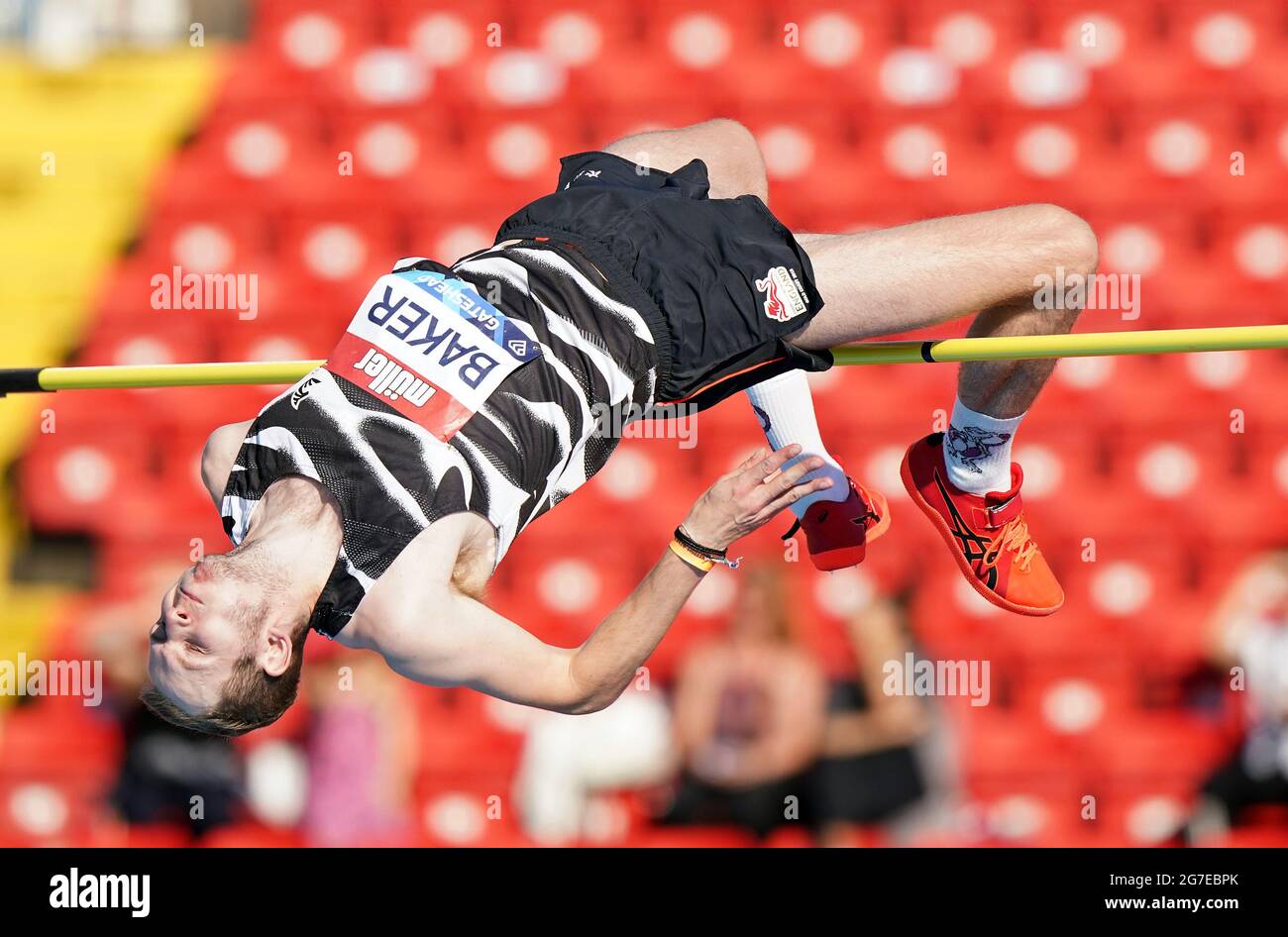 Great Britain’s Chris Baker competes in the Men’s High Jump final ...