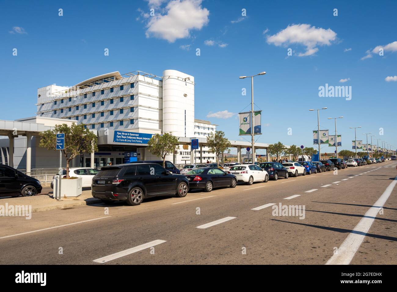 Athens, Greece - October 1, 2020: Mitsis luxury hotel right on the ...