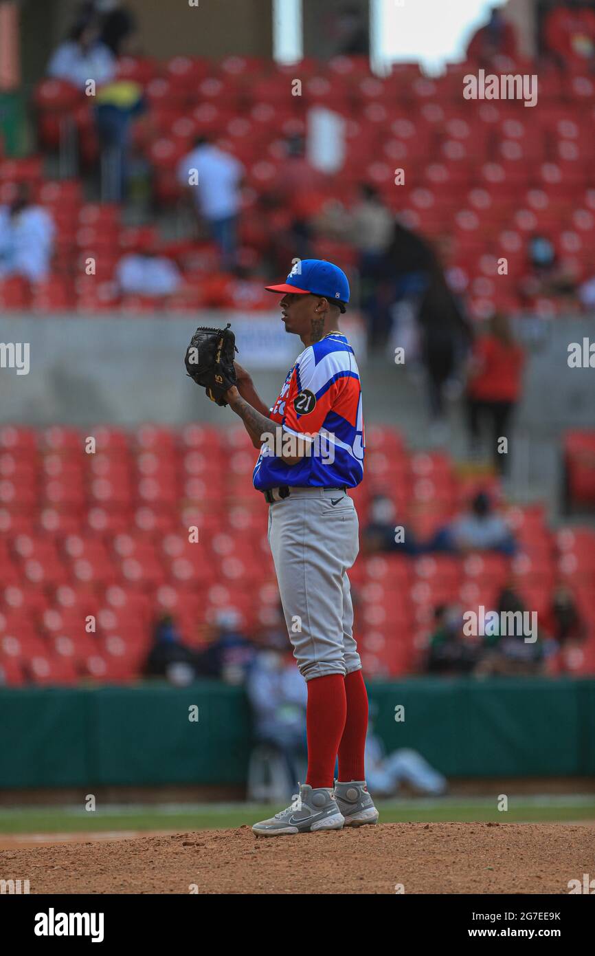 MAZATLAN, MEXICO - JANUARY 31: Luis Medina starting pitcher for Los ...