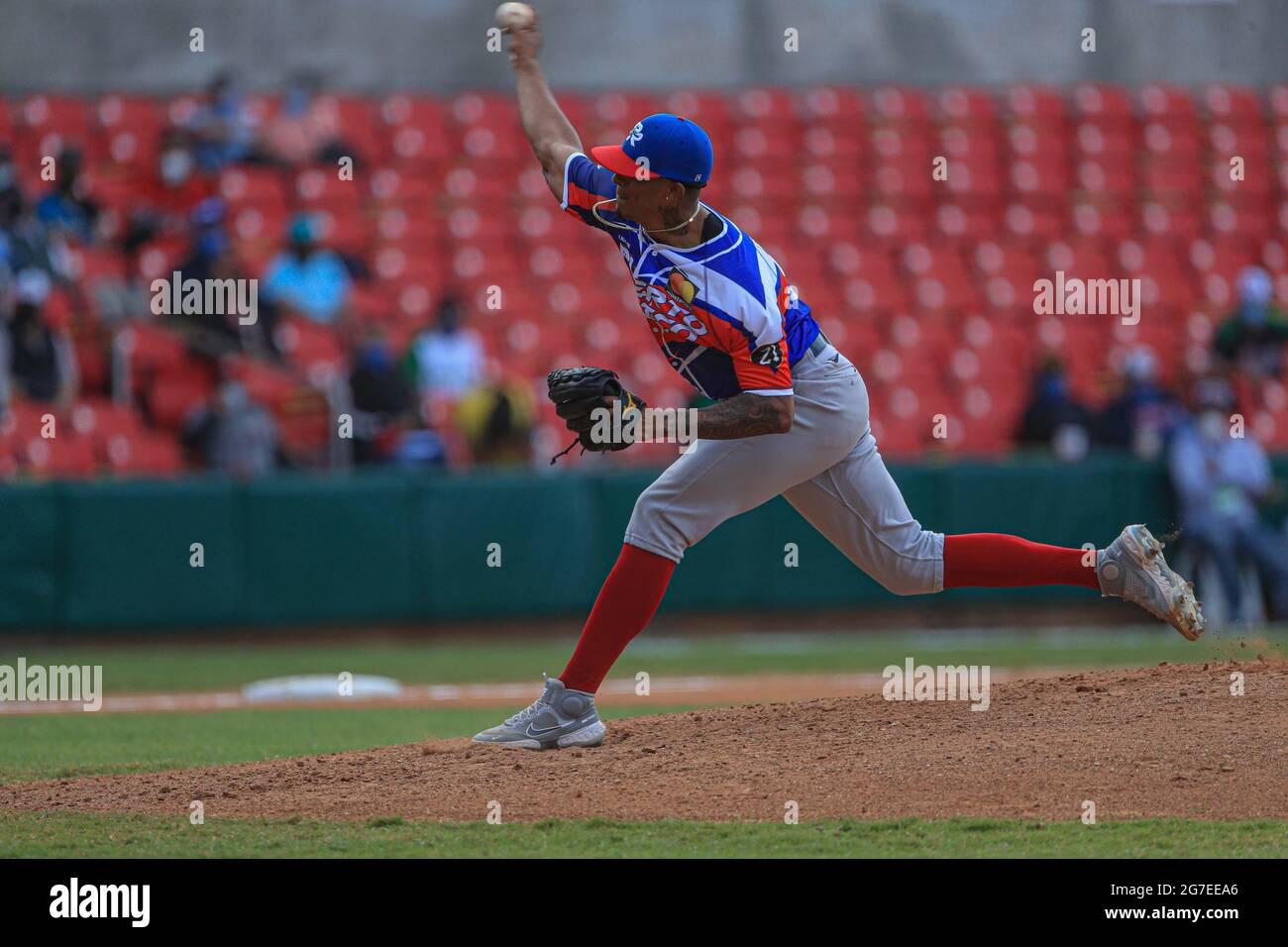 MAZATLAN, MEXICO - JANUARY 31: Luis Medina starting pitcher for Los ...