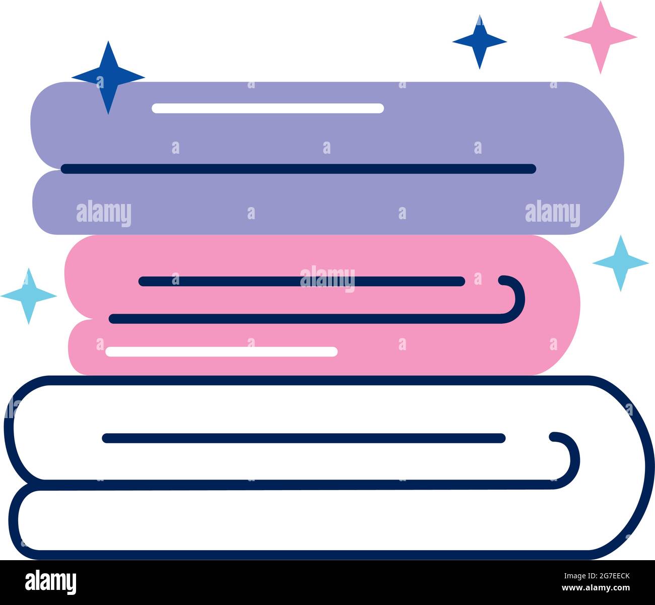 towels folded laundry service icons Stock Vector Image & Art - Alamy