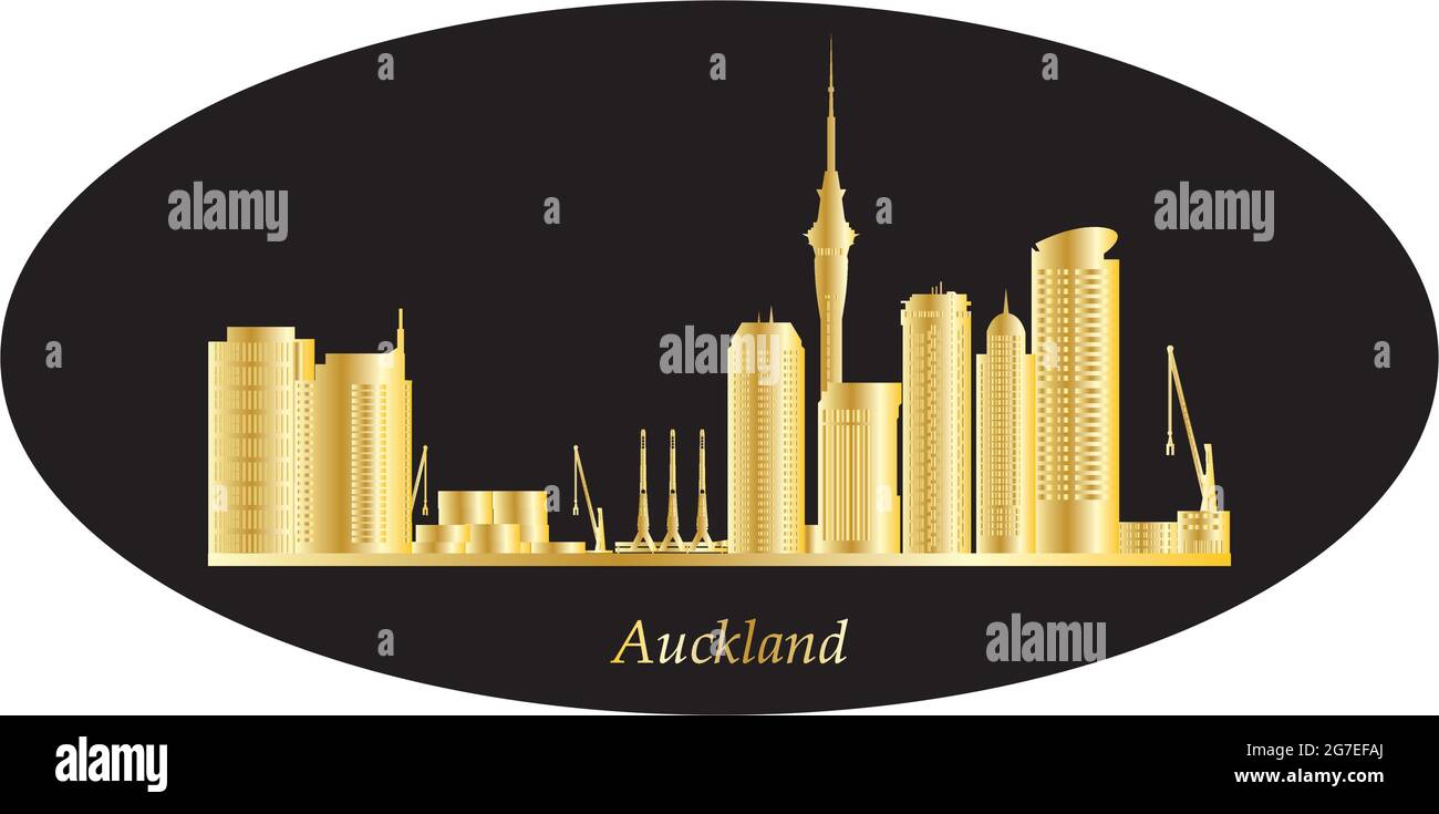 Auckland city skyline Stock Vector Image & Art - Alamy