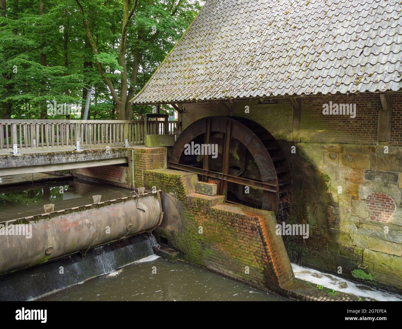 mill and river in westphalia Stock Photo - Alamy
