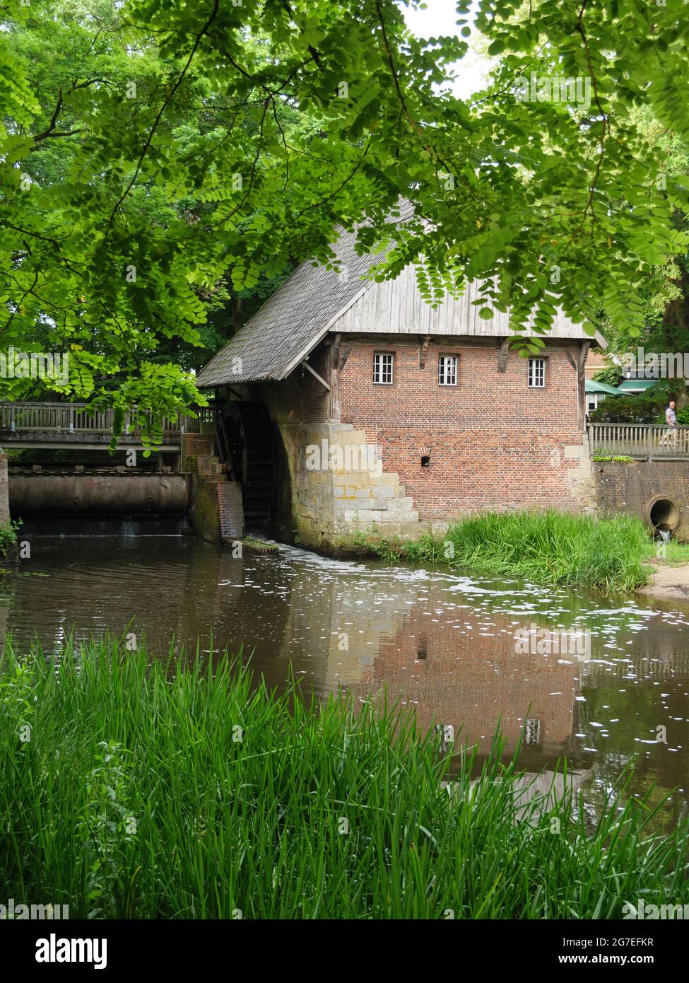 mill and river in westphalia Stock Photo - Alamy