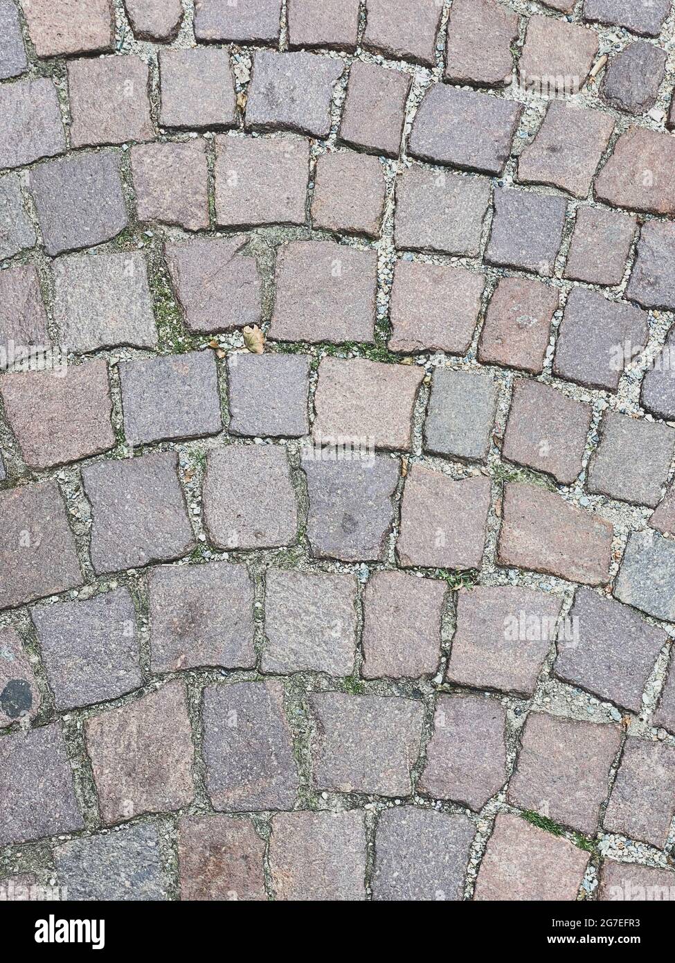 Paved city with porphyry cubes Stock Photo - Alamy