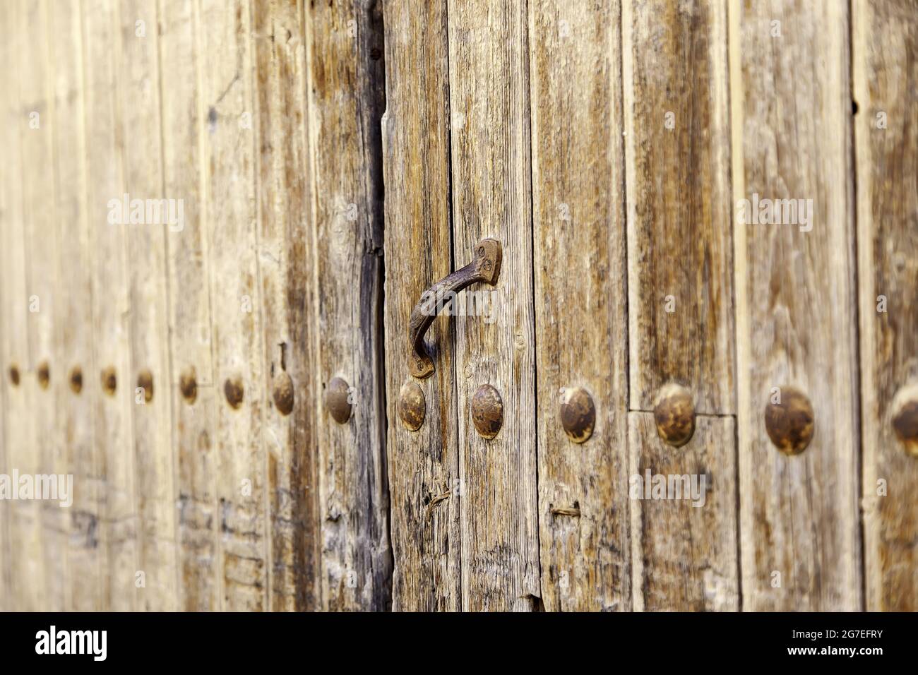 Lock on wooden door, construction and architecture, textures Stock ...