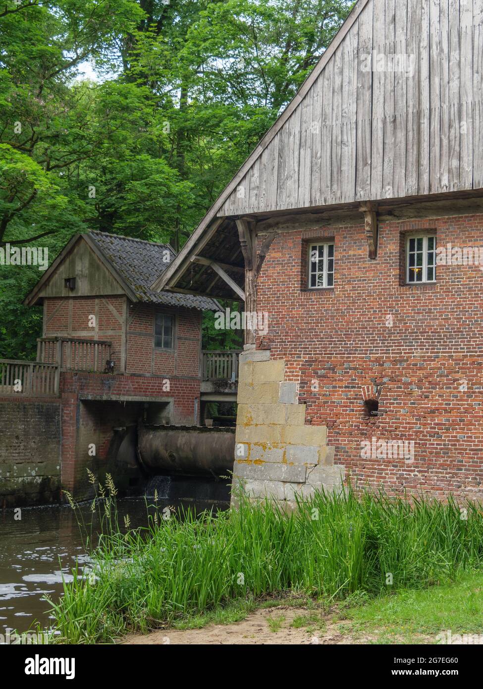 mill and river in westphalia Stock Photo - Alamy