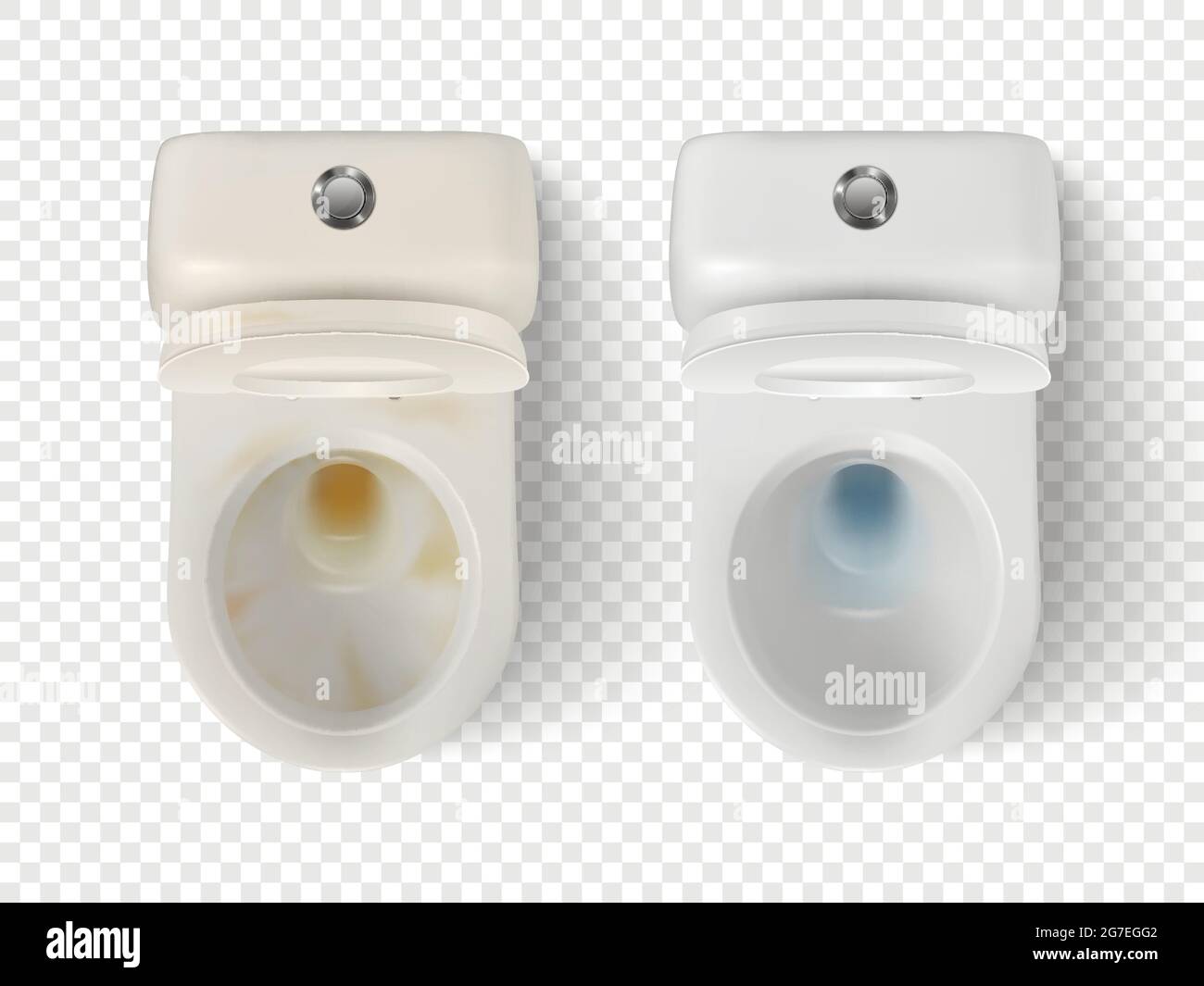 Toilet Top View Vector