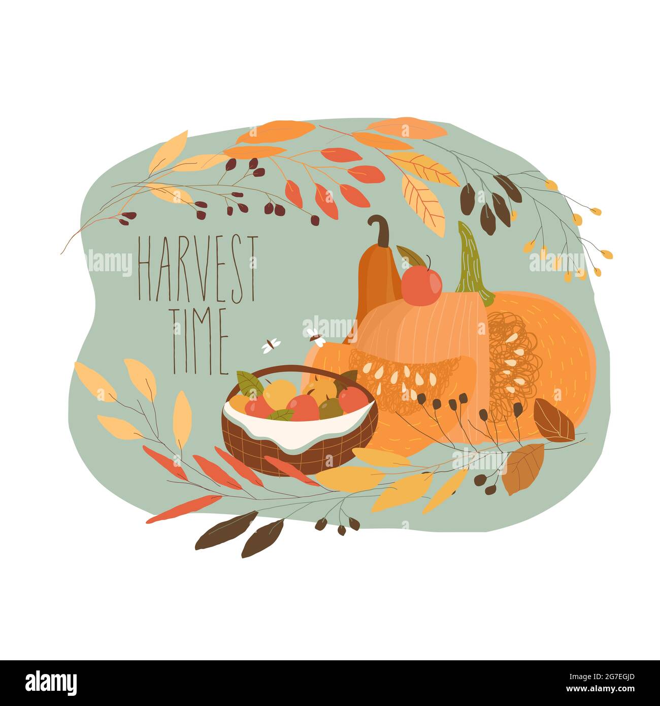 Fall harvest still life Cut Out Stock Images & Pictures - Alamy