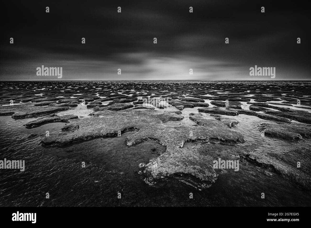 View on wadden sea Black and White Stock Photos & Images - Alamy