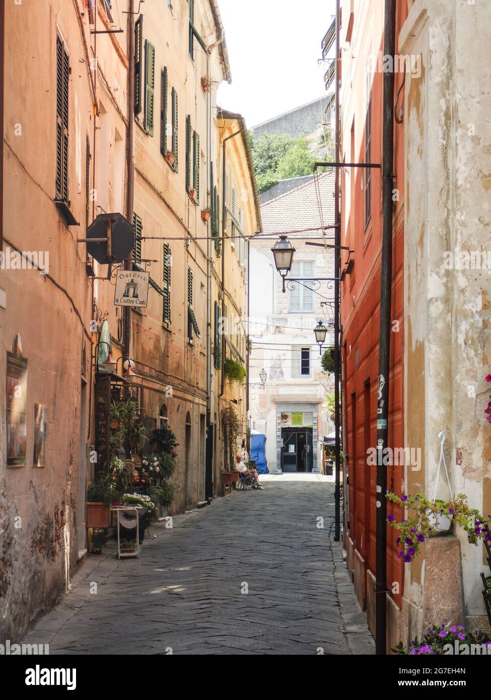 Cityscape Final Borgo, Savona- Italy. 19 july 2019 Stock Photo - Alamy