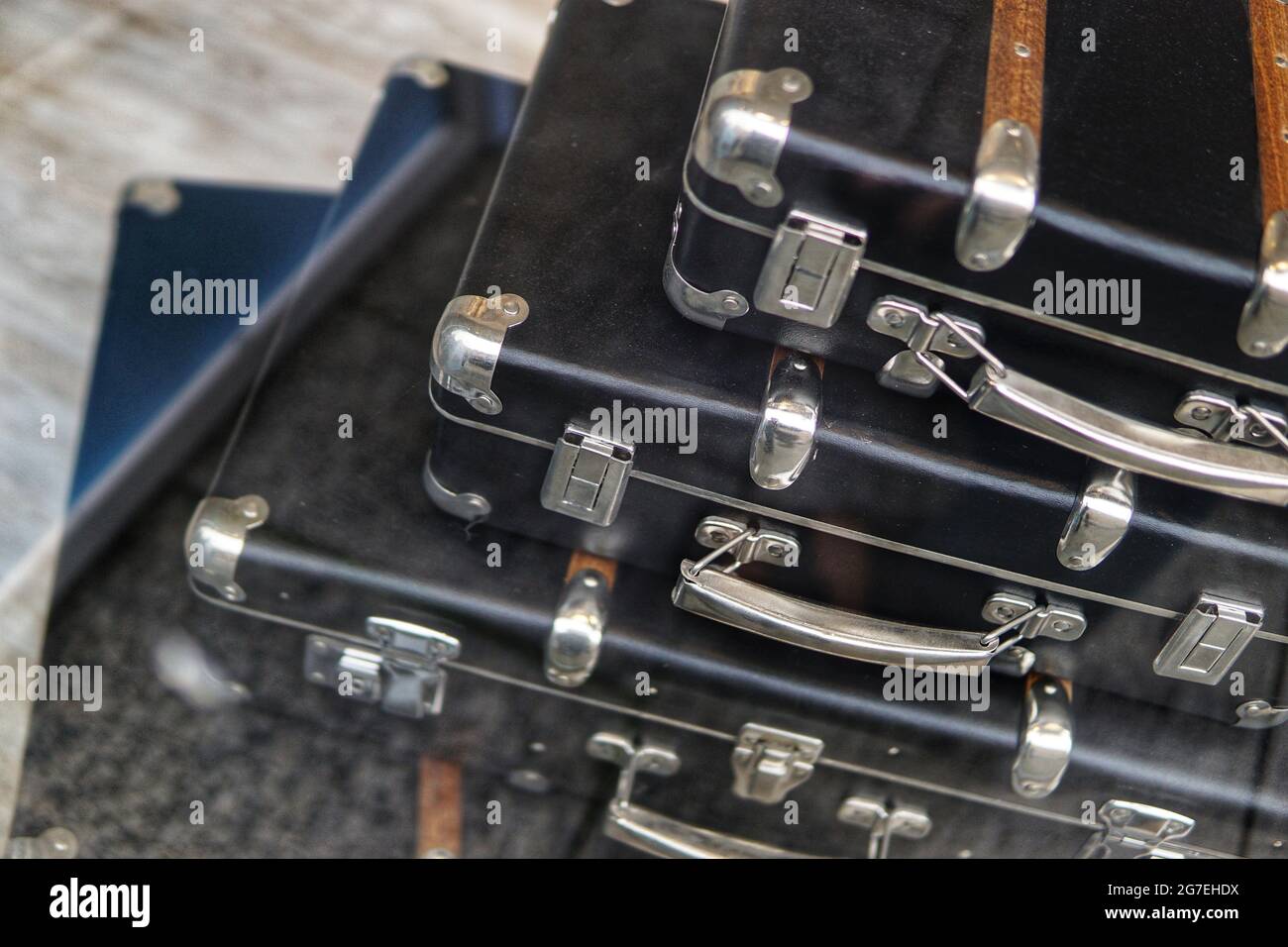 Briefcases stacked hi-res stock photography and images - Alamy
