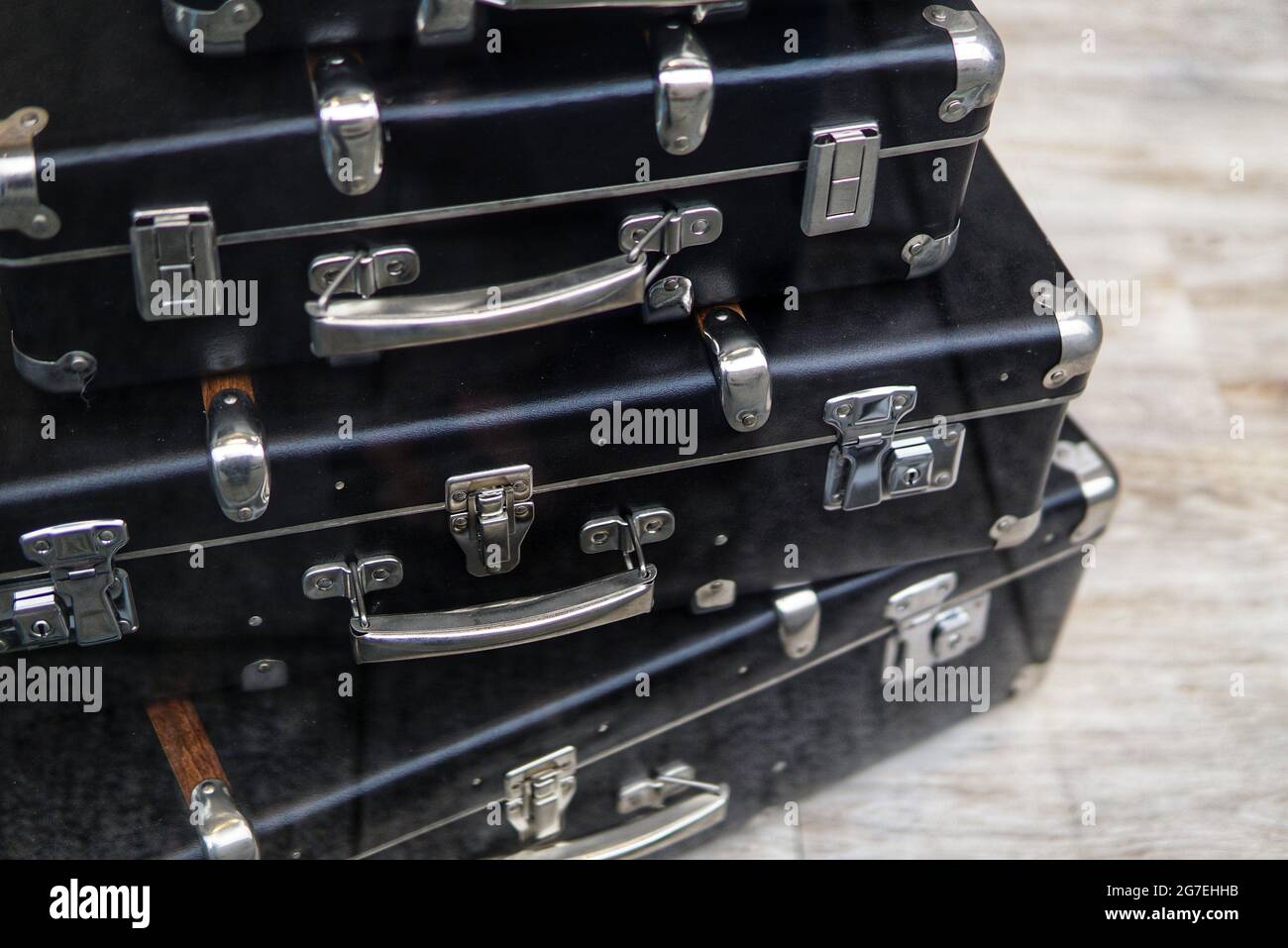 Briefcases stacked hi-res stock photography and images - Alamy